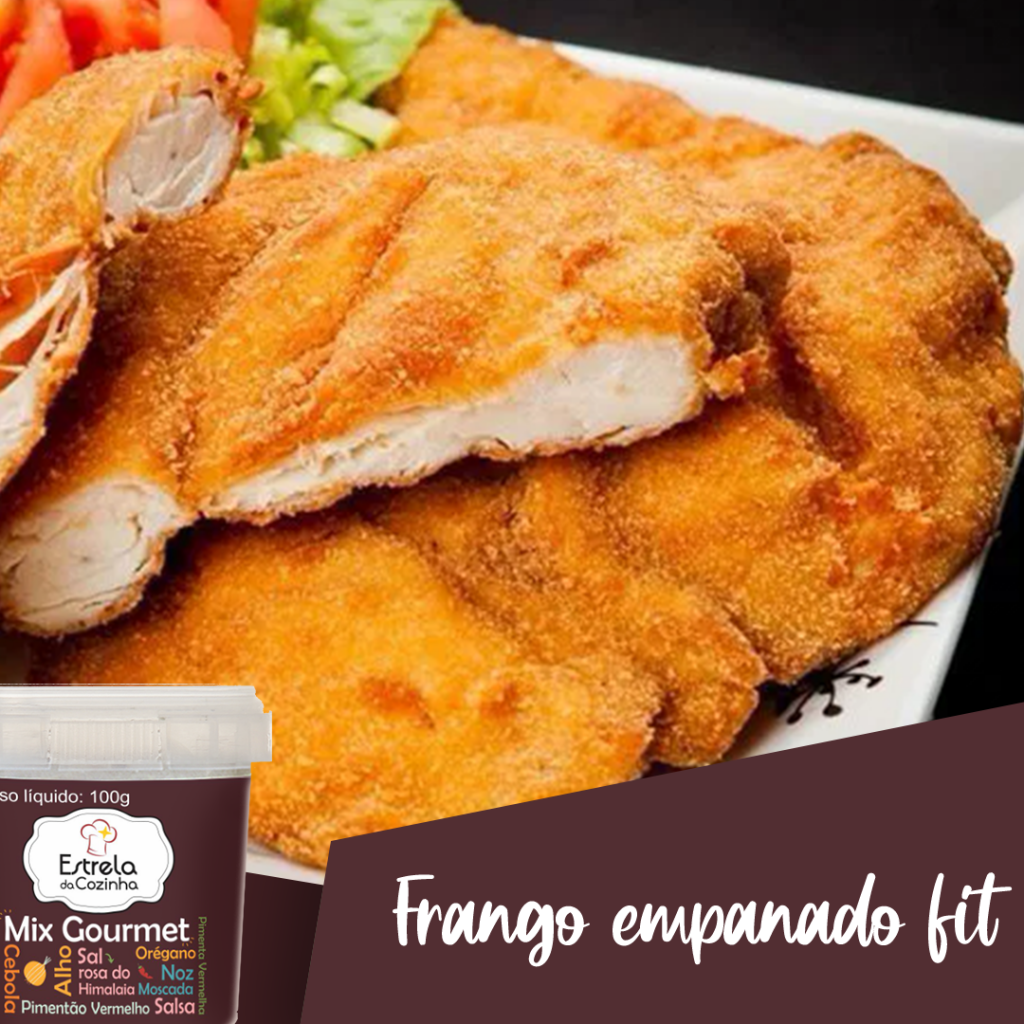 Receita de Frango empanado fit